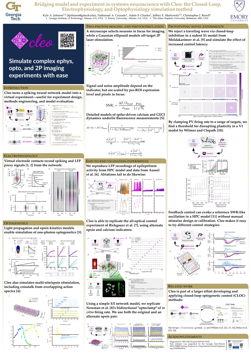 Optogenetics GRC 2024 poster | Kyle Johnsen